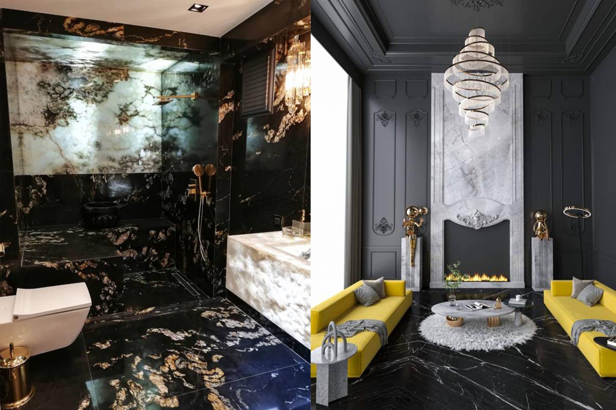 Les marbres noirs, entre originalité et sophistication - Marbre-Import